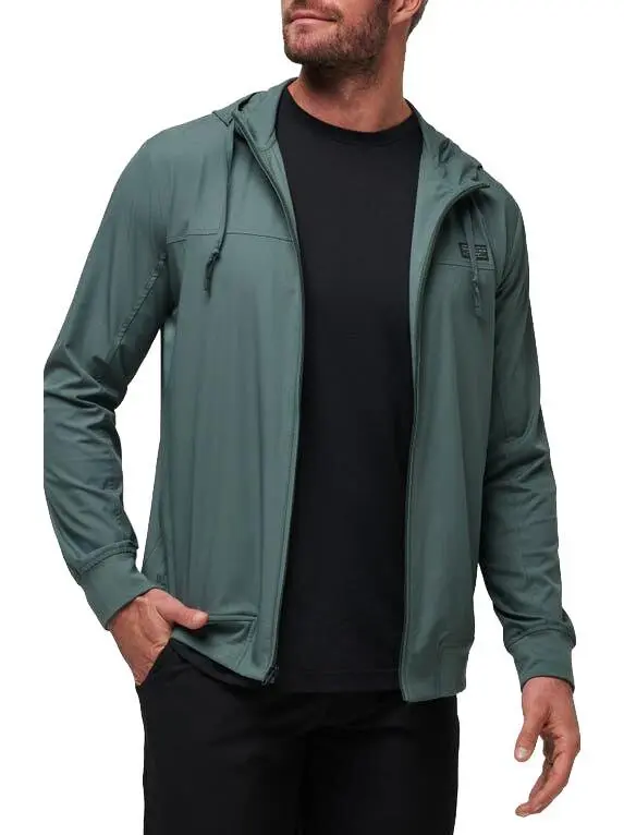 Travis Mathew Wanderlust Hooded Jacket - Balsam Green