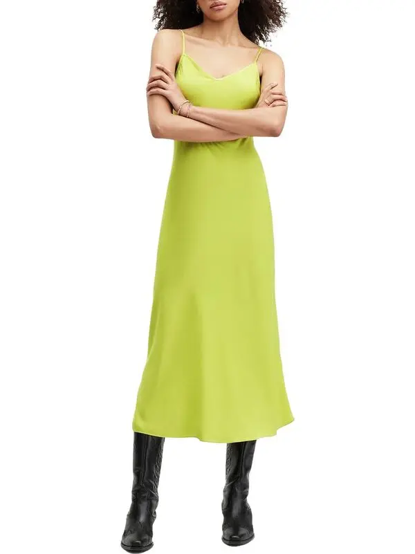 ALLSAINTS Bryony Slipdress - Zest Lime Green