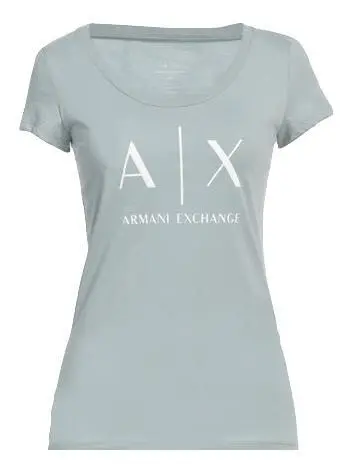 Armani Exchange Pima Cotton Logo T-shirt - Sage Green