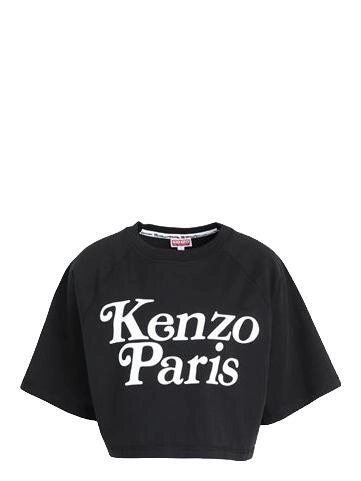 Kenzo Organic Cotton Cropped T-shirt - Black