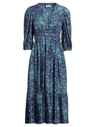 Sandro Silk Midi Dress - Blue