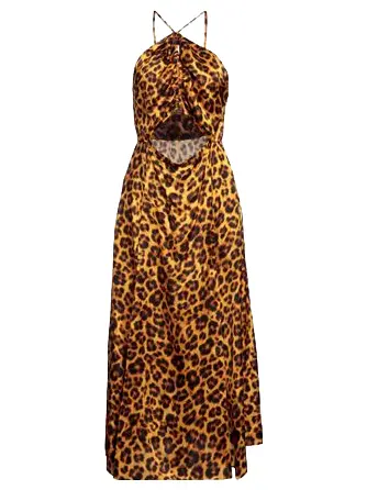 Sandro Leopard-print Midi Dress - Beige