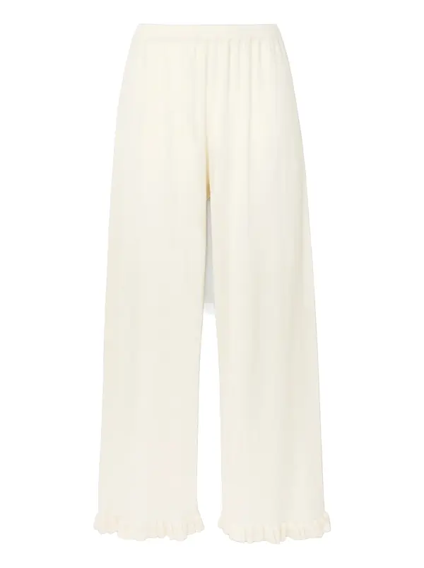 ERES Bernard Wool And Cashmere-blend Pants - Ivory