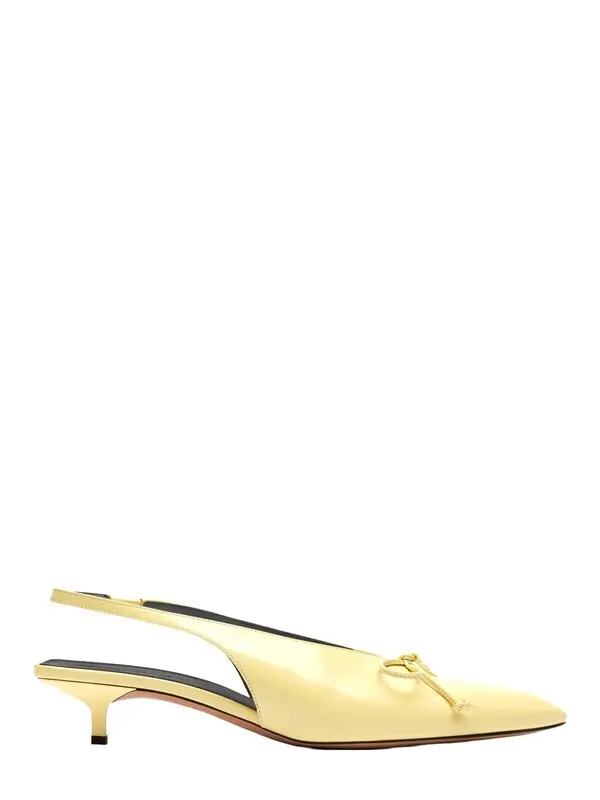 Jacquemus - Cubisto Leather Slingback Pumps
