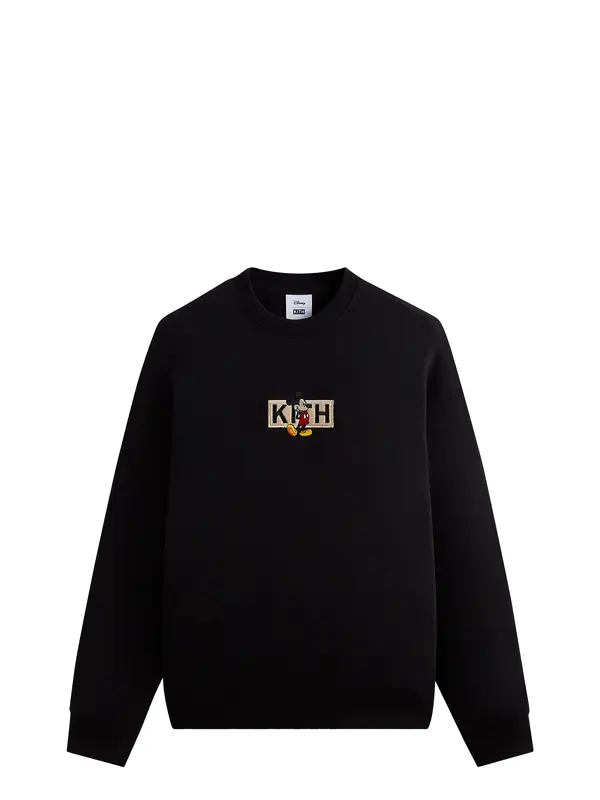 Kith For Disney Mickey Classic Logo Crewneck - Black