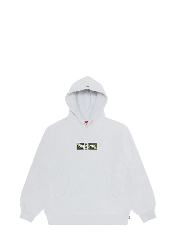 Supreme Box Logo Hooded Sweatshirt - Grey