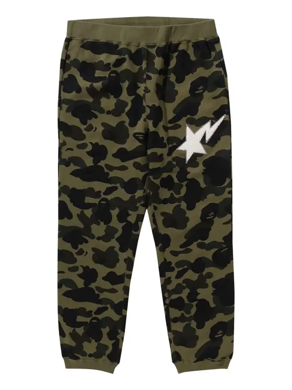 A BATHING APE 1st Camo Sweatpants - Green