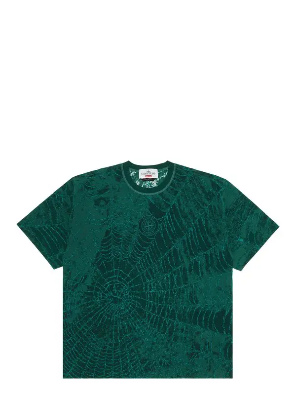 Supreme X Stone Island Short-sleeve Top 'dark - Green