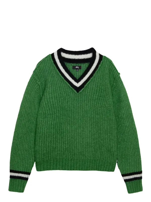 StÜssy Mohair Tennis Sweater - Green