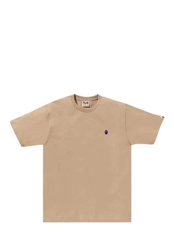 A BATHING APE Ape Head One Point Tee 'beige - Tan
