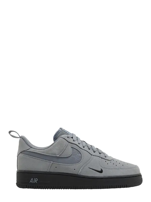 Nike Air Force 1 '07 Lv8 'reflective Swoosh' Sneakers - Grey