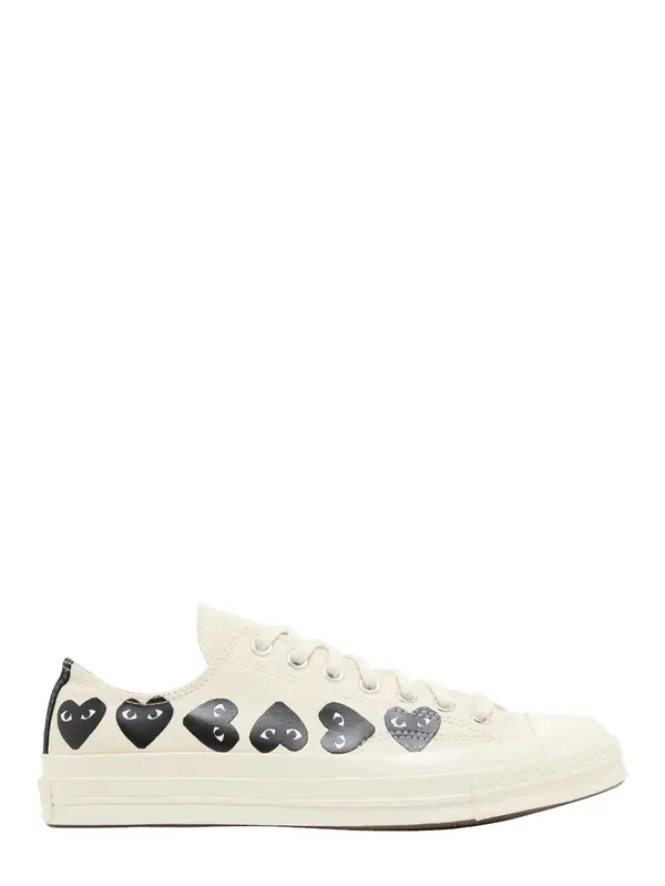 CONVERSE Comme Des Garçons Play X Chuck 70 Low Sneakers - Cream