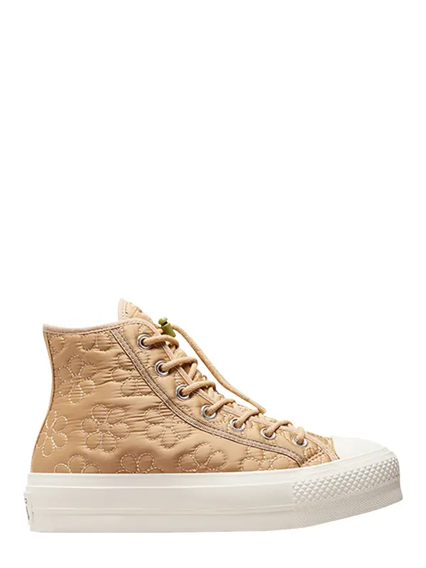 CONVERSE Chuck Taylor All Star Lift Platform High Quilted - Tan