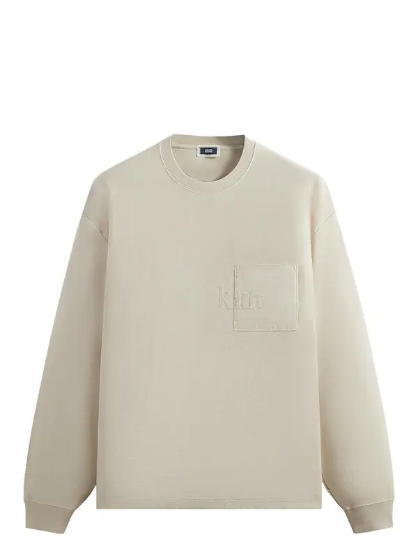 Kith Long-sleeve Quinn Tee 'sediment - Cream
