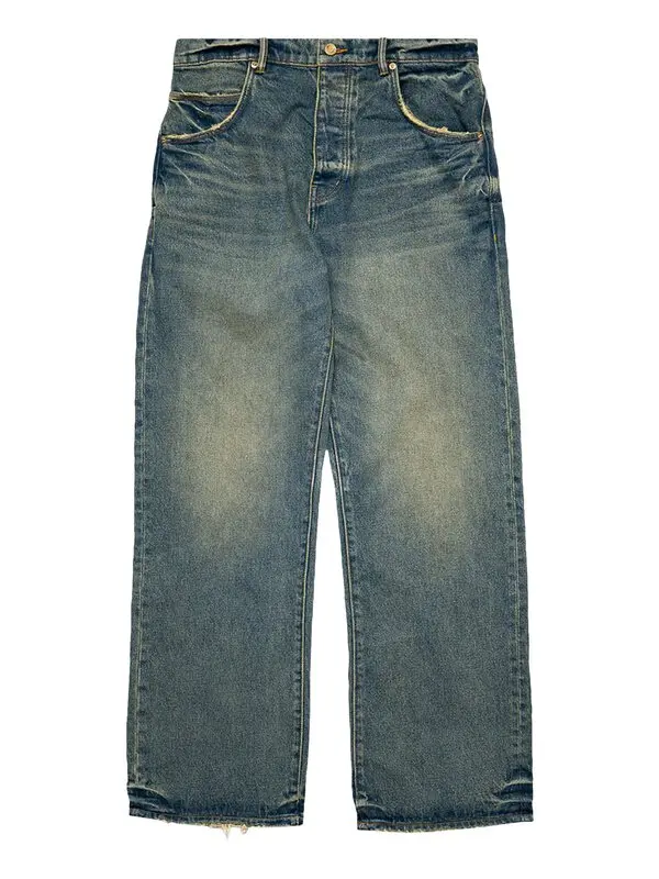 PURPLE BRAND Relaxed Vintage Dirty Jeans - Blue