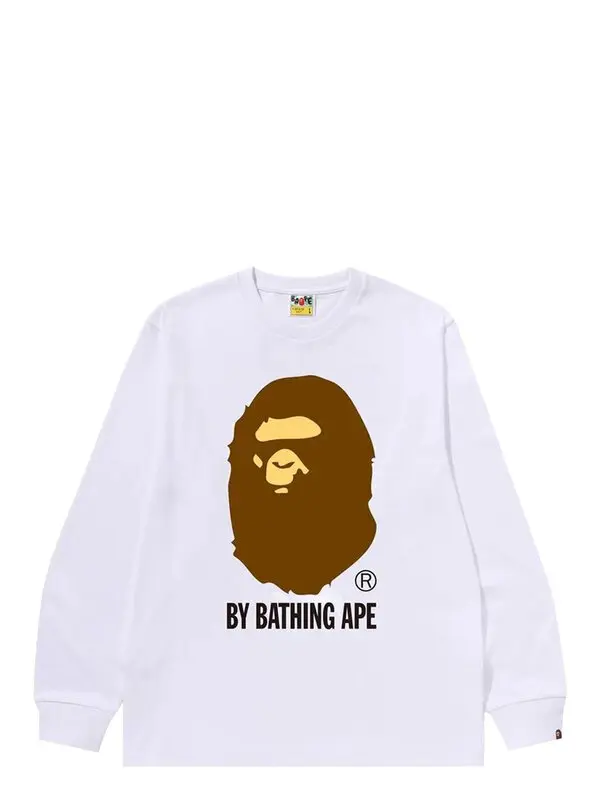 A BATHING APE By Bathing Ape Long-sleeve Tee - White
