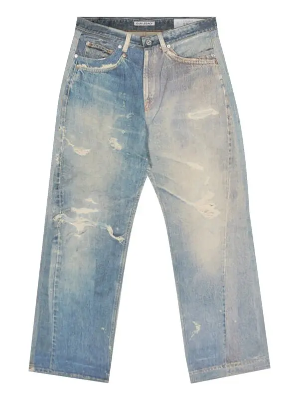Our Legacy Third Cut Digital Print Denim - Blue