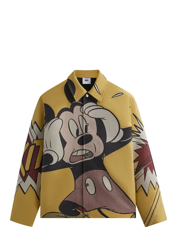 Kith For Mickey & Friends Tapestry Coaches Jacket - Cream