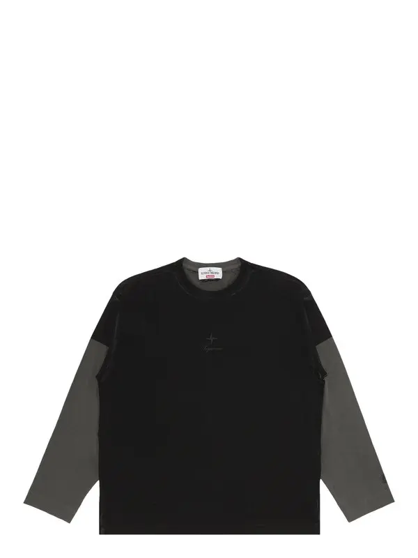 Supreme X Stone Island Long-sleeve Top - Black