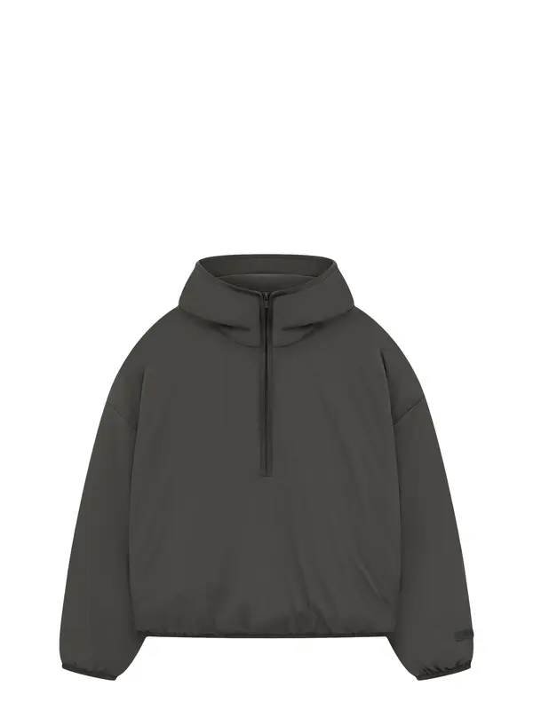 Fear Of God Filled Half-zip Hoodie - Black