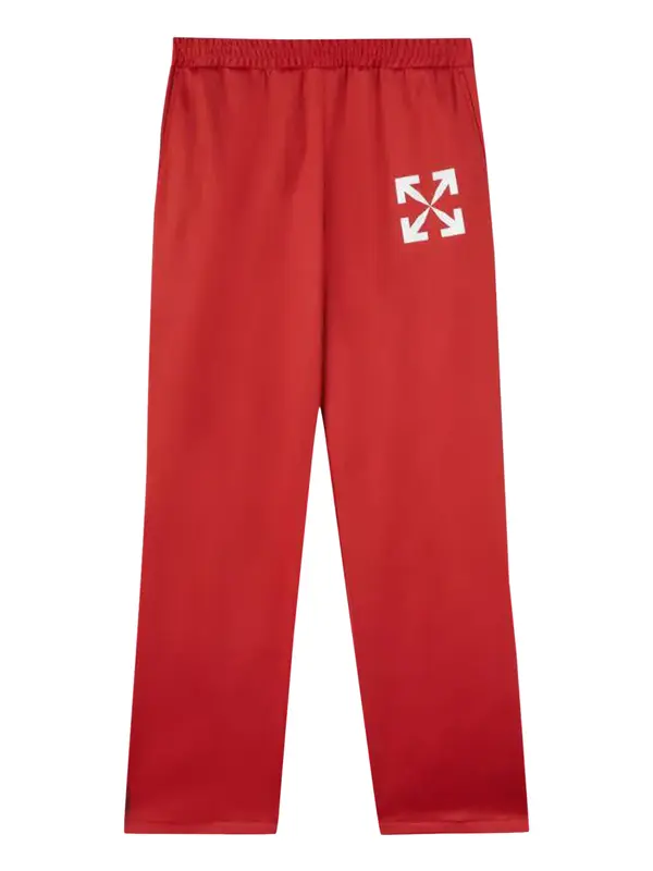 Off-White Slim Track Pants - Red