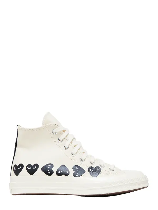 CONVERSE Comme Des Garçons Play X Chuck 70 High Sneakers - Cream