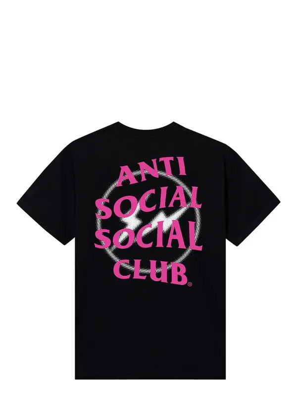 ANTI SOCIAL SOCIAL CLUB X Fragment Design Half Tone Logo Tee - Black