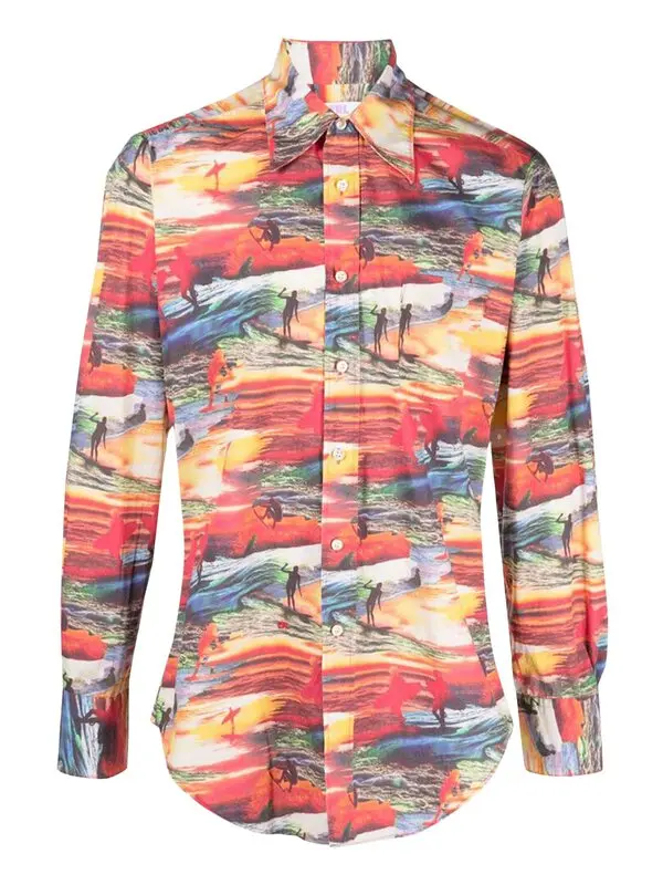 ERL Printed Shirt - Red