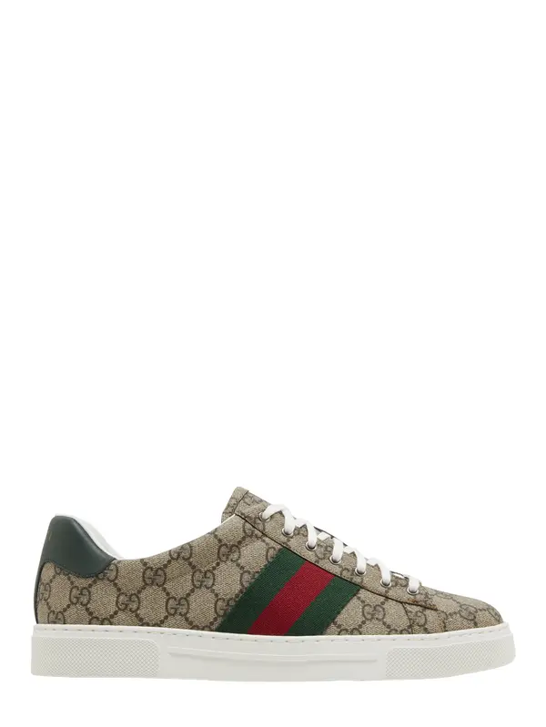 Gucci Ace Gg Crystal Canvas Sneakers - Brown