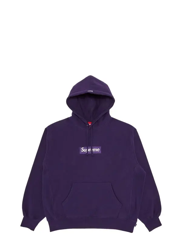 Supreme Box Logo Hooded Sweatshirt - Purple