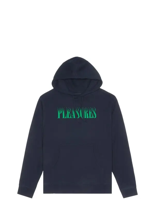 PLEASURES Hooded Pullover Sweatshirt - Blue