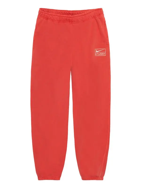 StÜssy X Nike Pigment Dyed Fleece Pant 'habanero - Red