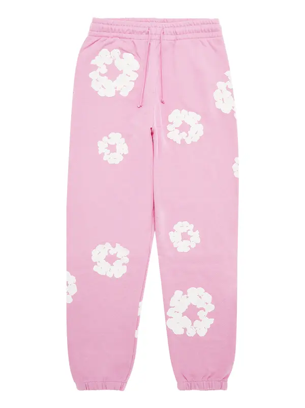 DENIM TEARS Cotton Wreath Sweatpants - Pink