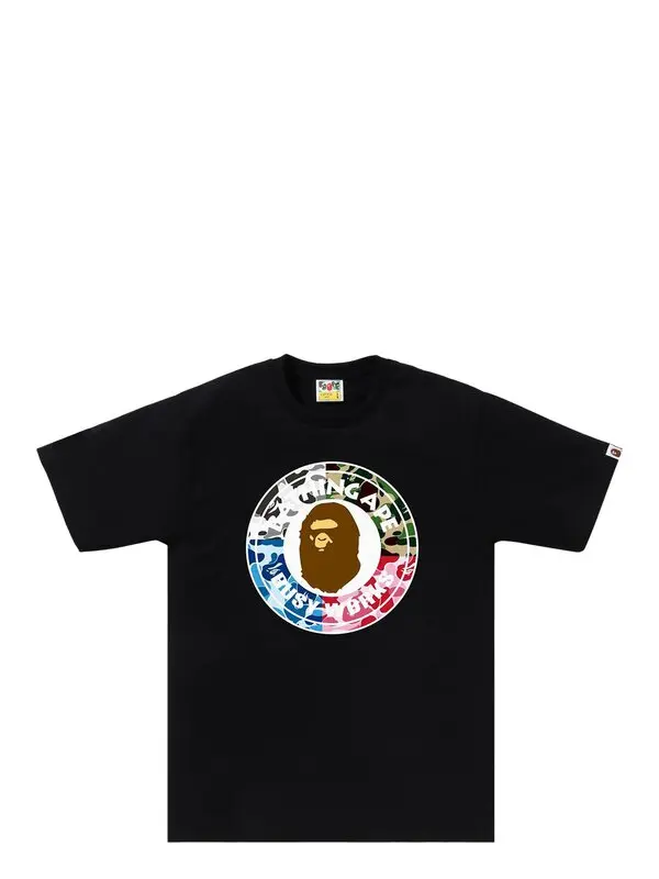 A BATHING APE Abc Camo Crazy Busy Works Tee - Black