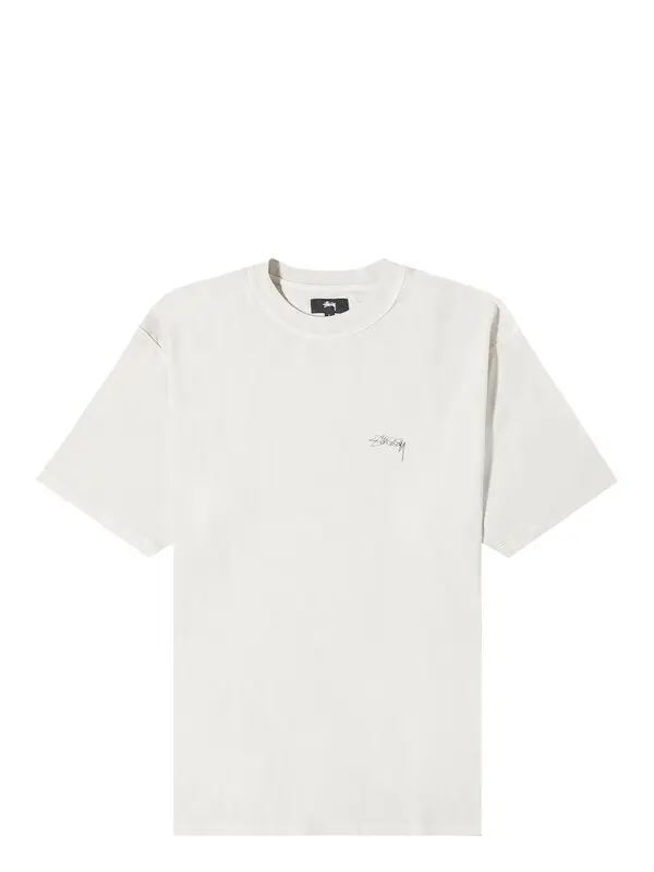 StÜssy Pigment Dyed Inside Out T-shirt - Cream