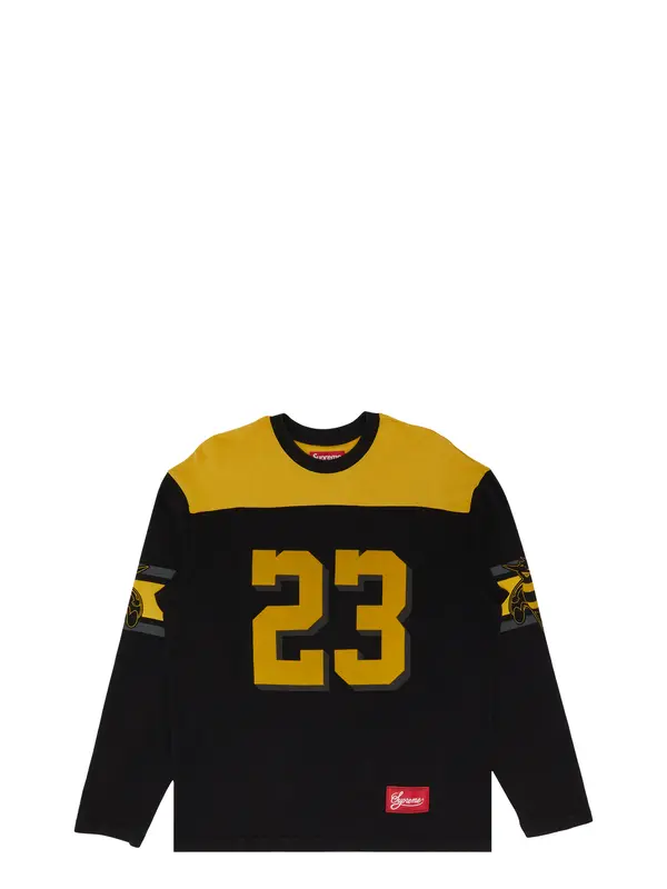 Supreme Bumblebee Long-sleeve Football Top - Black