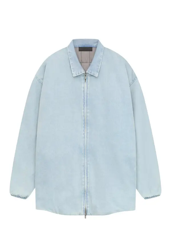 Fear Of God Filled Shirt Jacket 'light Washed Denim - Blue