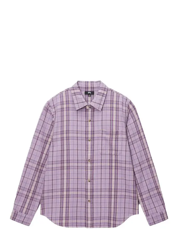 StÜssy Stones Plaid Shirt 'lavender - Purple