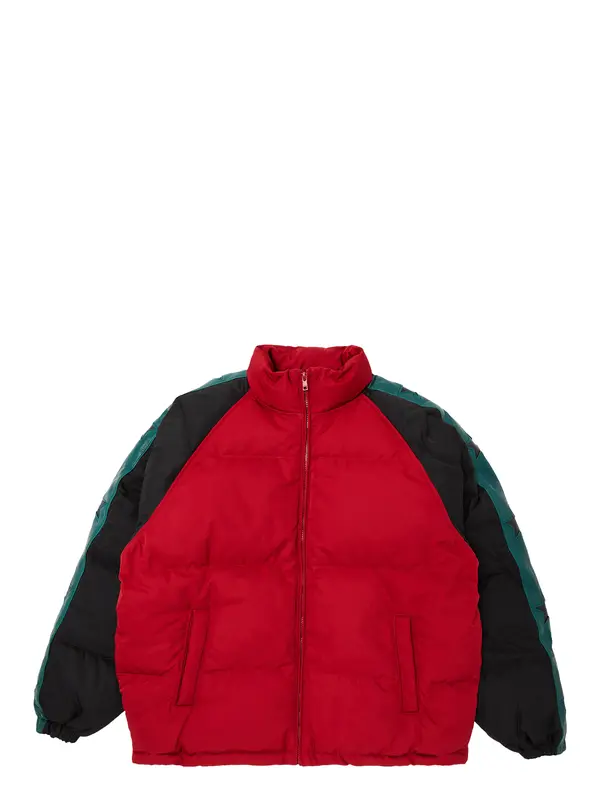 Supreme Star Sleeve Down Puffer Jacket - Red