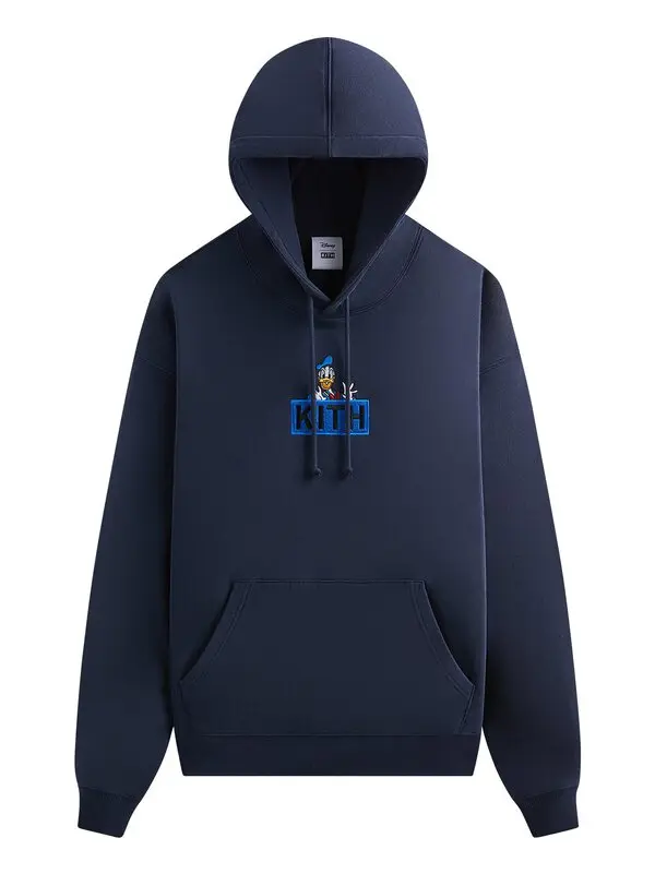 Kith For Mickey & Friends Donald Duck Classic Logo Hoodie - Blue