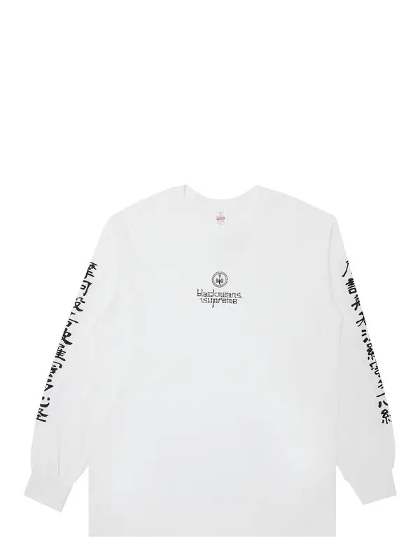 Supreme X Blackmeans Long-sleeve Tee - White