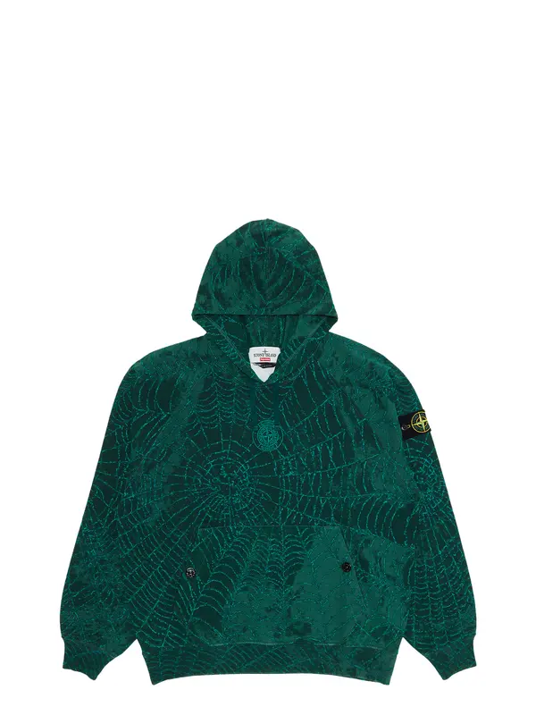 Supreme X Stone Island Hooded Sweatshirt - Green