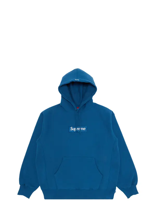 Supreme Box Logo Hooded Sweatshirt - Blue