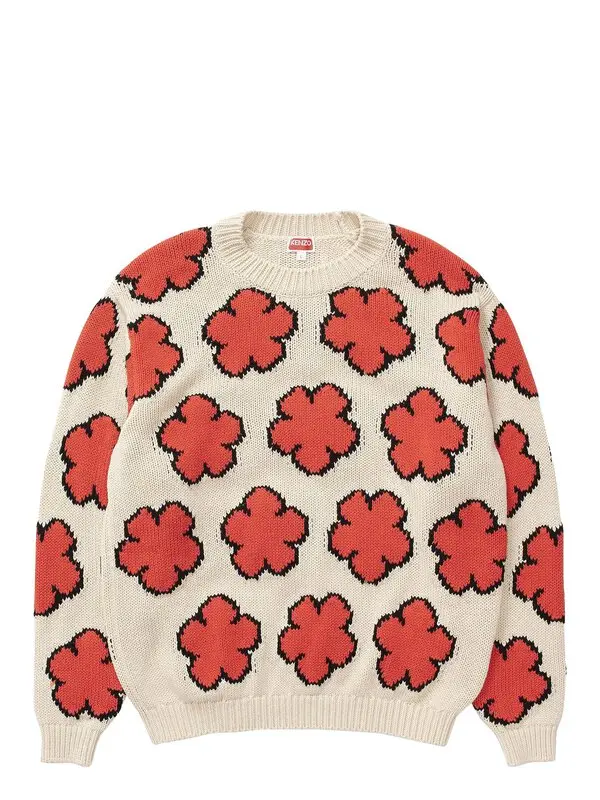 Kenzo All Over Boke Flower Jumper - Red