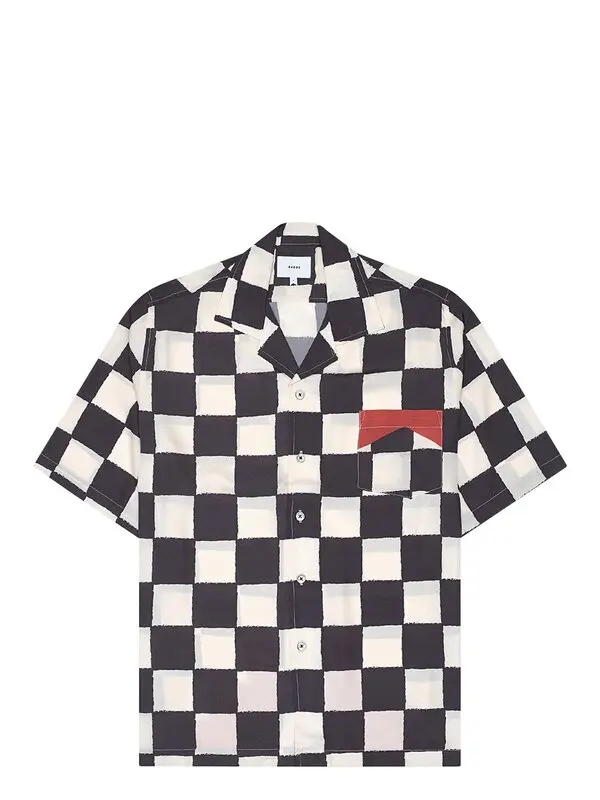 Rhude Checkered Shirt - White