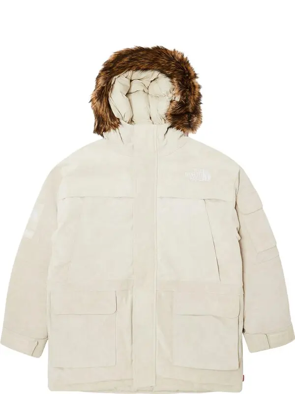 Supreme X The North Face Suede 600-fill Down Parka - Cream