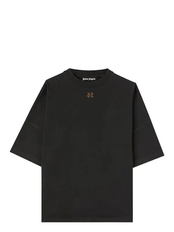 Palm Angels Foggy Logo Over T-shirt /white - Black