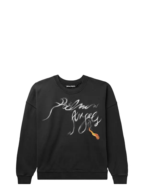 Palm Angels Foggy Sweatshirt - Black