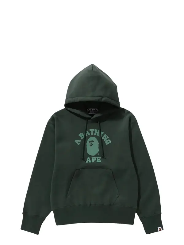 A BATHING APE College Pullover Hoodie - Green