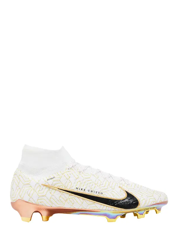 Nike Zoom Mercurial Superfly 9 Elite Fg United Golden Pack - White